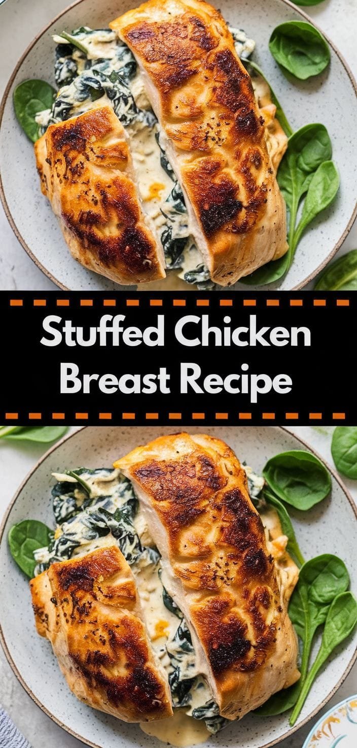 Stuffed Chicken Breast with Spinach and Cheese